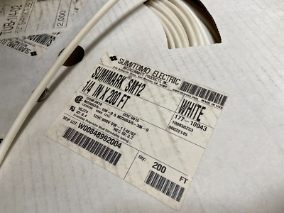 1/4 " Polyolefin HEAT SHRINK TUBING 10' FEET 2:1 RATIO WHITE Sumitomo ...