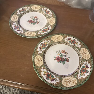 Pair of Devon Ware Fielding's Stoke On Trent England Floral Dinner ...