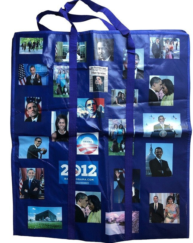 Obama Commemorative 2012 ( 23" x 27")Full color Glossy Shopping Bag | eBay