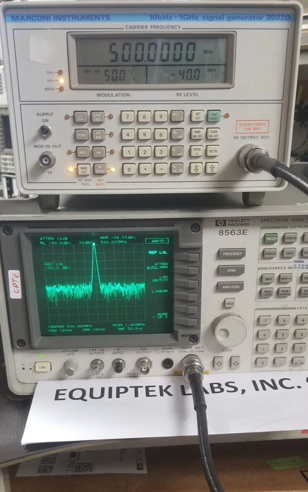 RF Signal Generator Marconi 2022D 10KHz-1GHz TESTED +13dBm Synthesized ...
