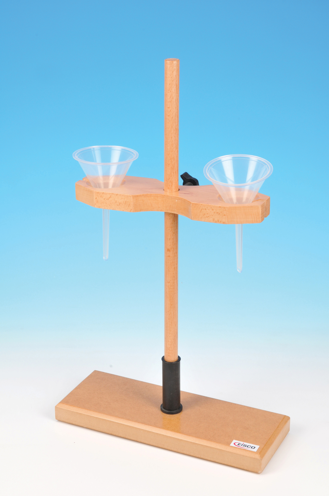 Adjustable Funnel Stand for 2 Funnels, Polished Wood, 1.5" Holes ...