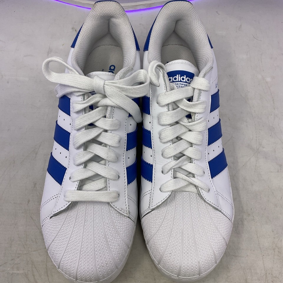 Adidas Originals Superstar XLG IF8068 Cloud White Blue Shoes Sneakers ...