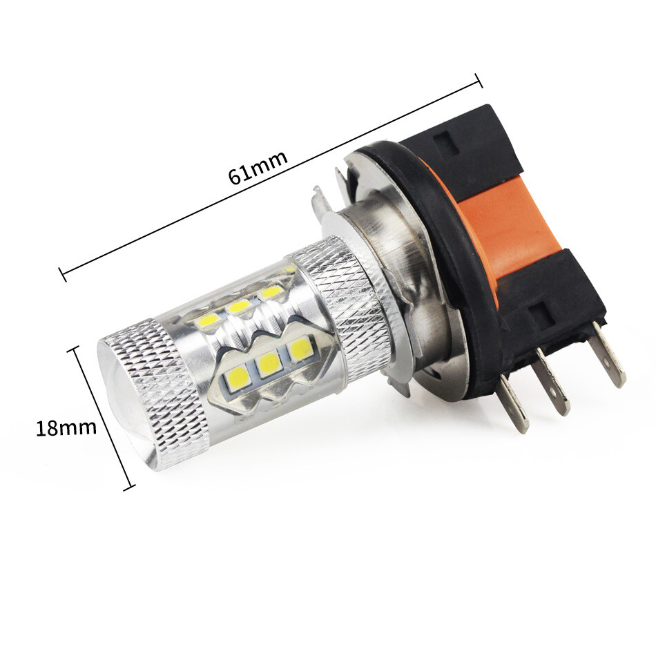 2x H15 LED Xenon White Bulbs for Mercedes CLA-Class High Beam Headlight ...