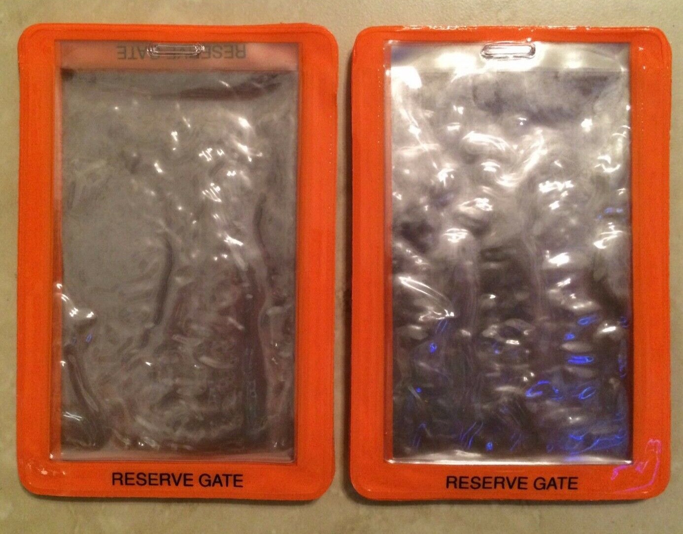 CLEAR BADGE HOLDERS FOR CONTRACTORS SUB-CONTRACTORS & CLIP OPENING 5 PC ...