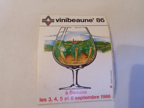 Anciens autocollants vin vinibeaune 86 Beaune 1986 | eBay
