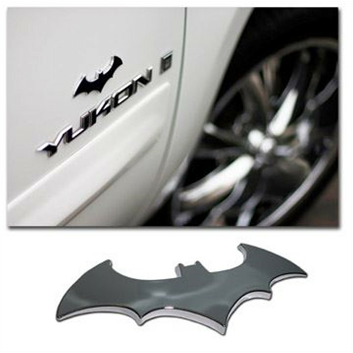 Batman Metal Symbol Adhesive Car Emblem Silver | eBay