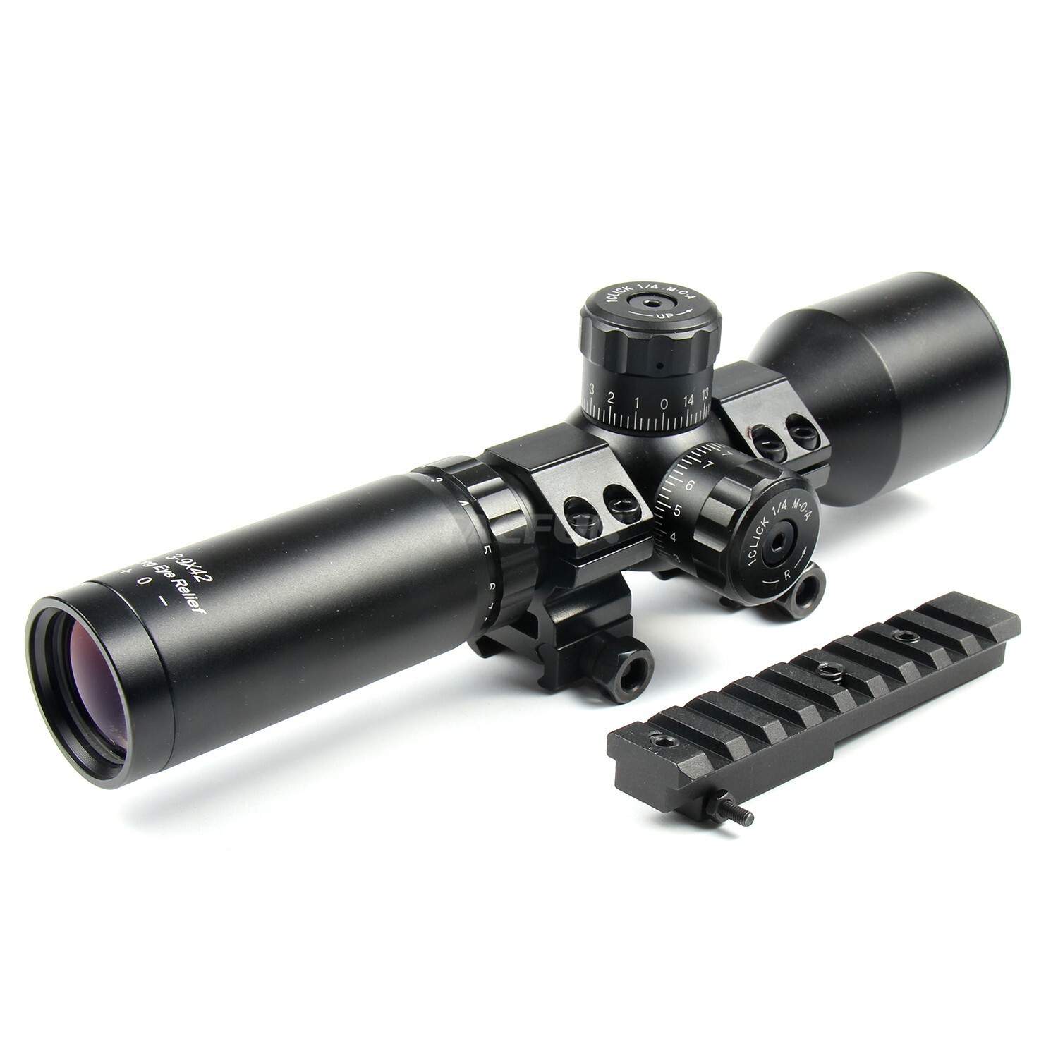 TACFUN Mosin Nagant 3-9x42 Long Eye Relief Scope /w Ring Mount +M44 M91 ...