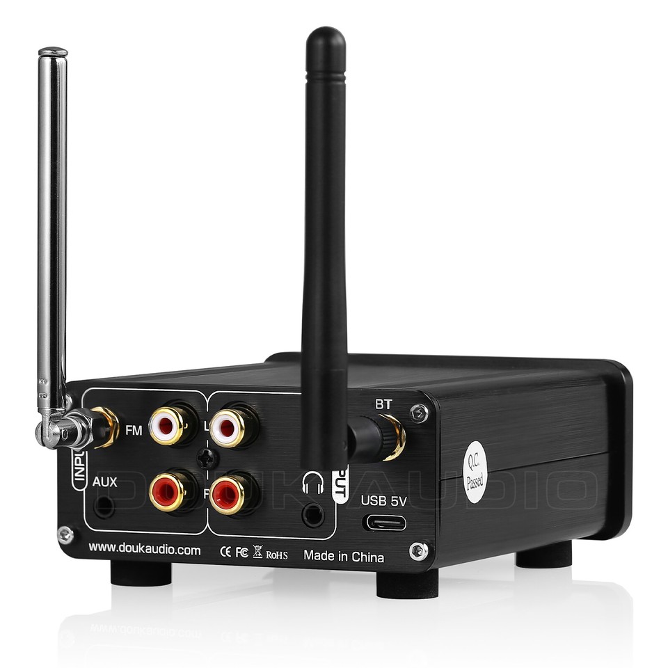 Bluetooth Audio Receiver USB DAC, Stereo Preamp Headphone Amp with SD ...