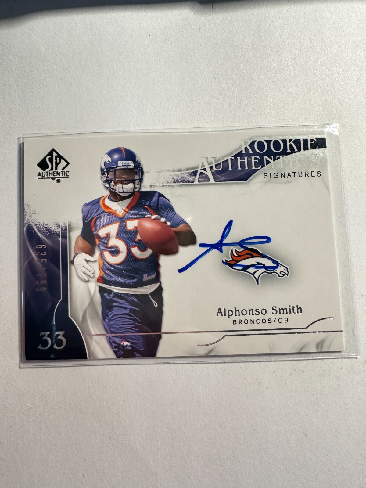 K100,430 - 2009 SP Authentic #348 Alphonso Smith Auto #/799 RC | eBay