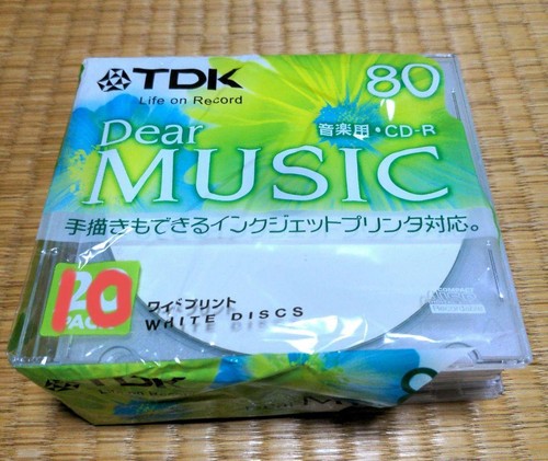 TDK Music CD R80 10 Sheets Optical Disc Storage Sleeves (No Outer Bag ...