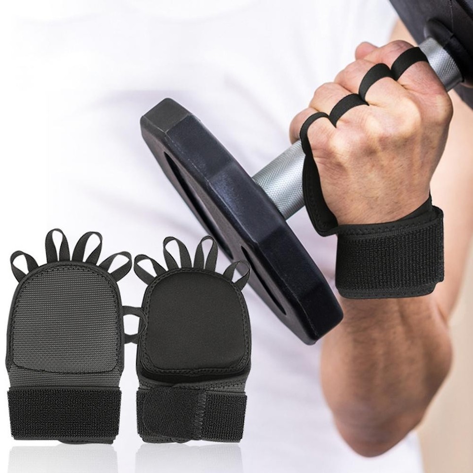 Palm Protector Gym Hand Grips Shock Absorbing Palm 5 Elastic Finger ...