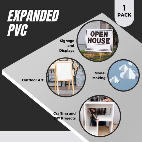 Expanded PVC Sheet – Lightweight Rigid Foam – 6mm (1/4 inch) – 12 x 12 ...