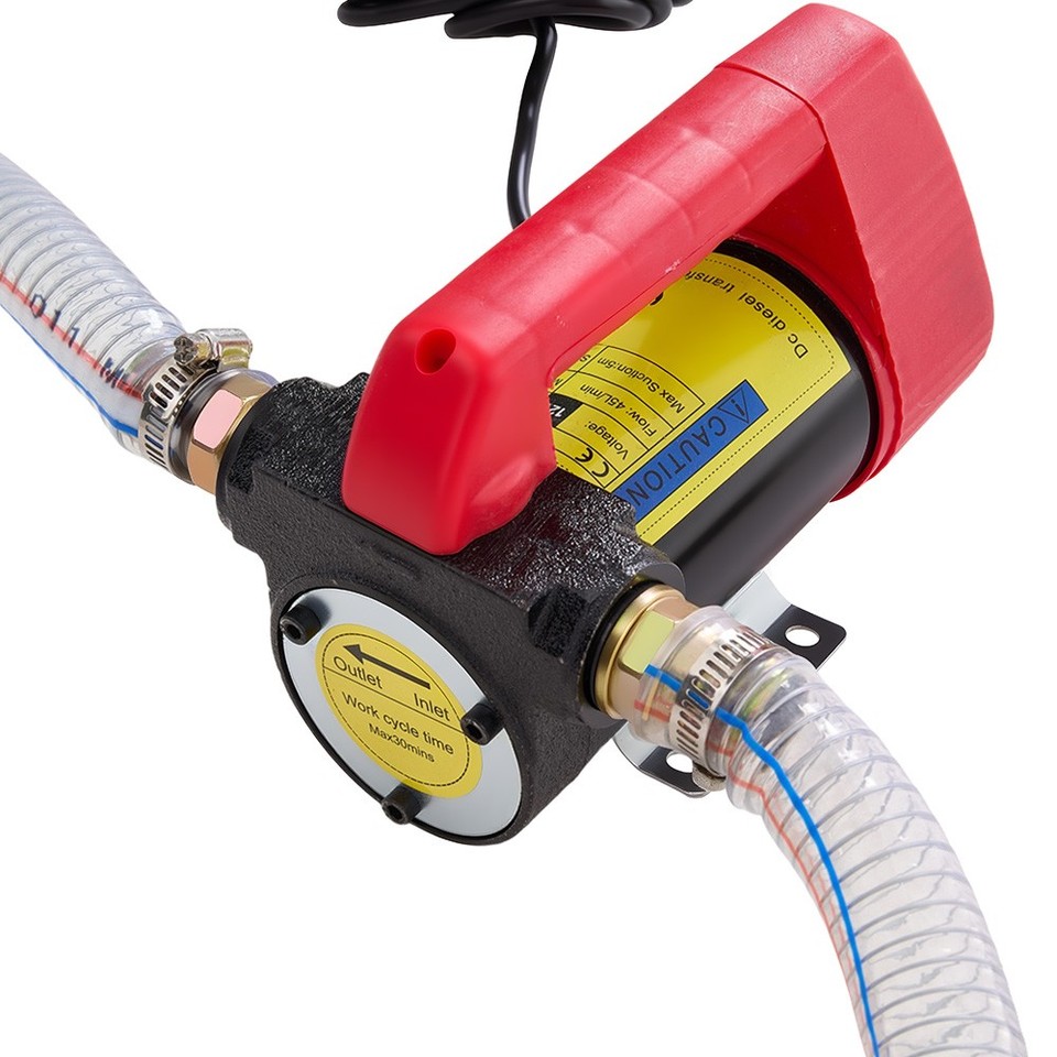 12V ELECTRIC DIESEL FUEL TRANSFER PUMP OIL DISPENSER 45L/MIN FUEL ...