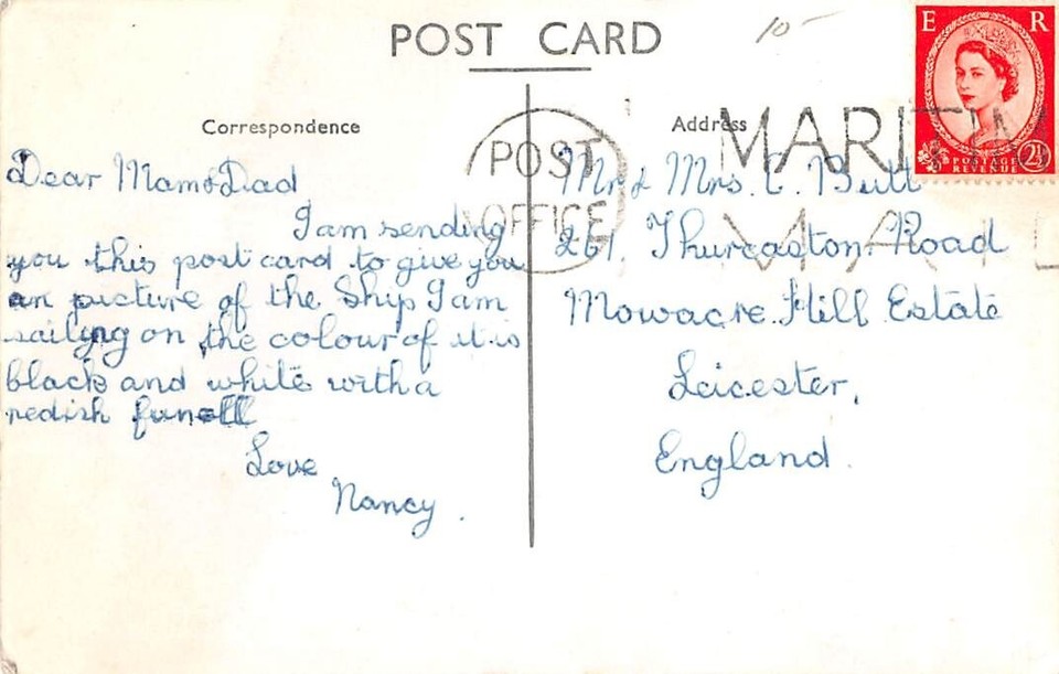 SS NEW AUSTRALIA AT SEA, FURNESS BERMUDA SHIP LINE, REAL PHOTO PC ...