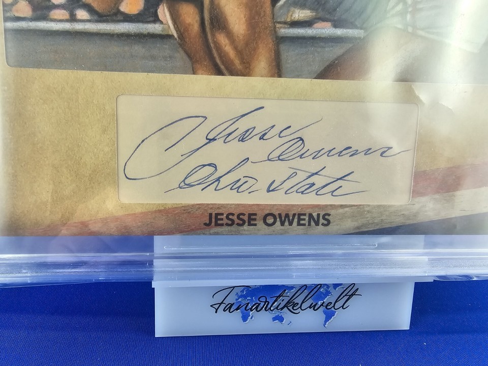 Jesse Owens 2015 The BAR Cut Autographs American Icons OLYMPIA 1936 Fbg ...