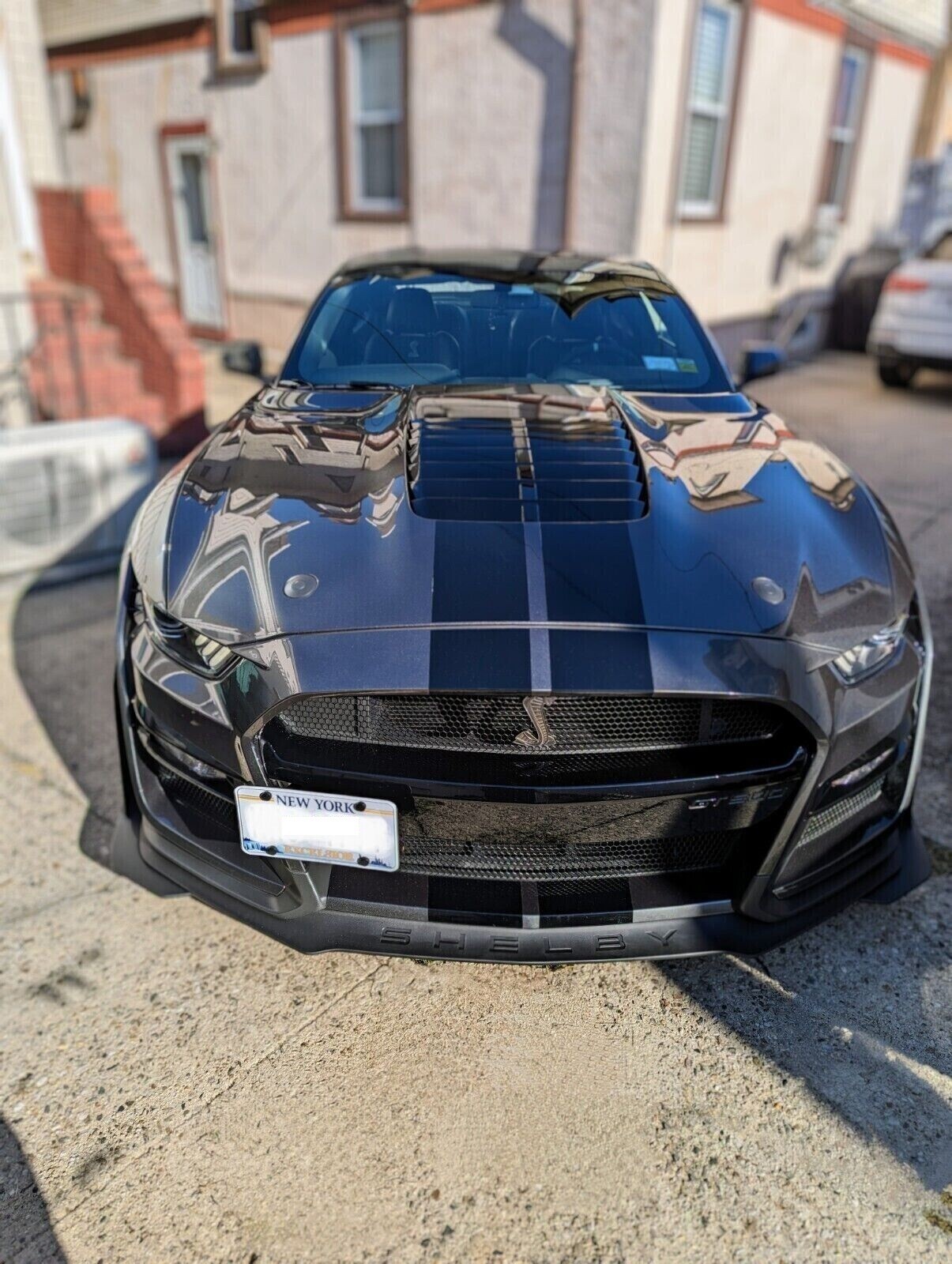 Bumper Tow Hook License Plate Mount Kit For Ford Mustang Shelby GT500 ...