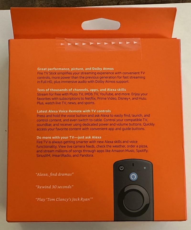 Amazon Fire 3rd Gen TV Stick- Black (Unopened) 840080537252 | eBay