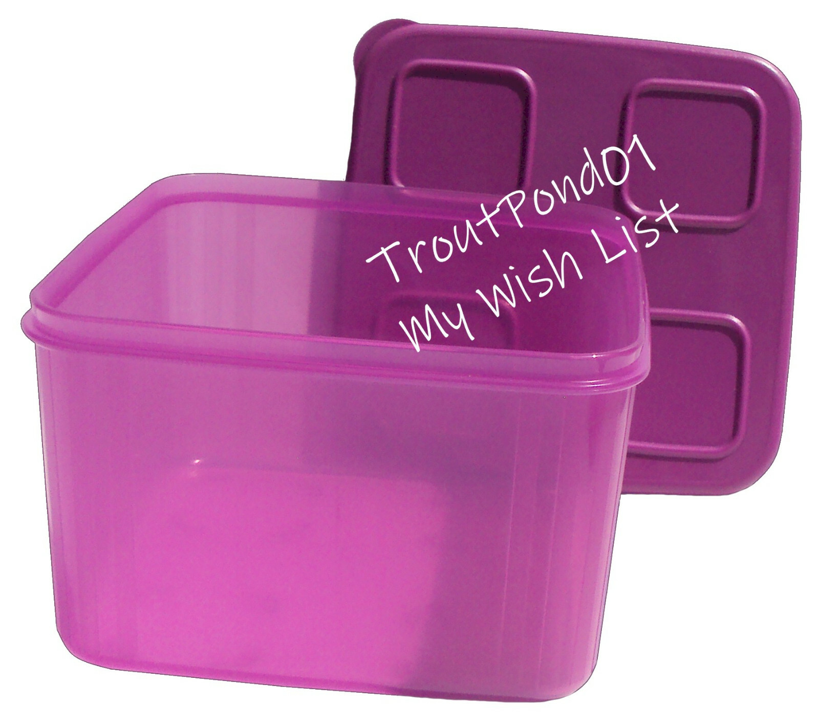 Tupperware ClearMates Clear Mates Square Modular Storage Container 6 3 ...