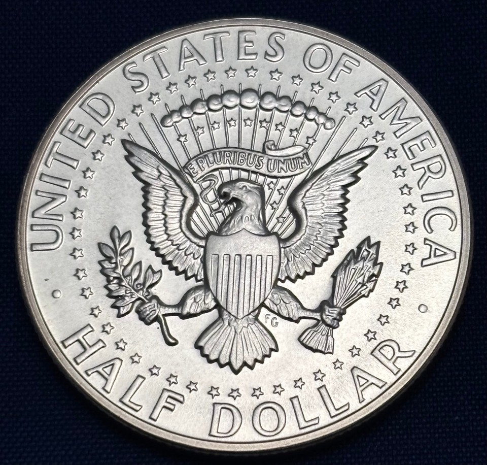 DDR #10 - 1964 GEM PROOF KENNEDY w/ nice doubled die reverse - 90% ...