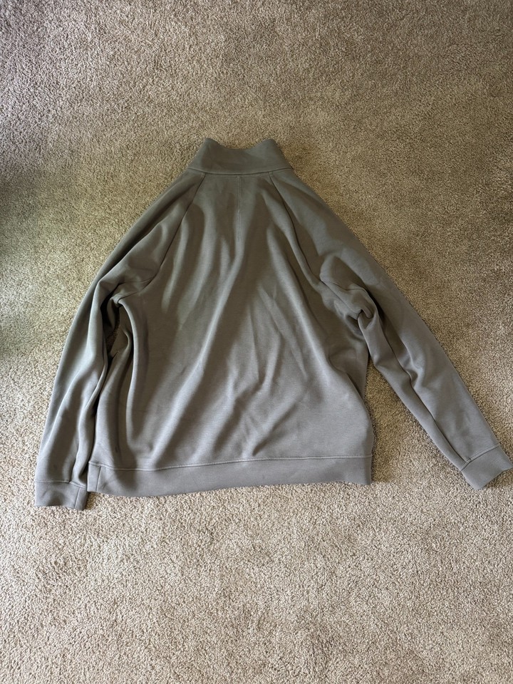 Lululemon Metal Vent Quarter Zip XXL Medium Grey Stretch Gym Golf EUC ...