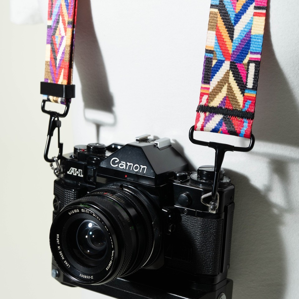 Bohemian Pattern Camera Strap Adjustable Red Black & Peak Design ...