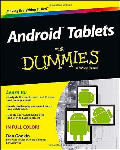 Android Tablets For Dummies 9781118543191 | eBay