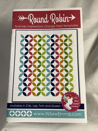 Round Robin quilt Pattern Piecing Applique Modern By Its Sew Emma ...