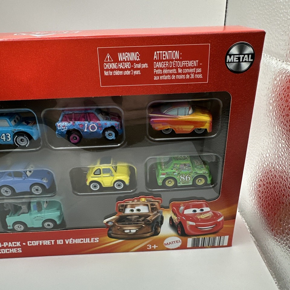 Disney Pixar Cars Mini Racers 10 Pack King Fillmore Luigi Sally New ...