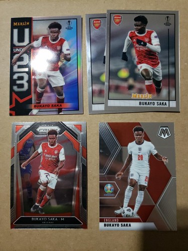 2020-21 Bukayo Saka 5 Card Lot. Topps, Panini. Arsenal | eBay
