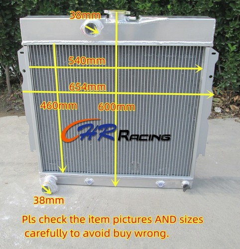Aluminum Radiator For Dodge Dart Coronet MOPAR V8 1963-1969 1964 1965 ...