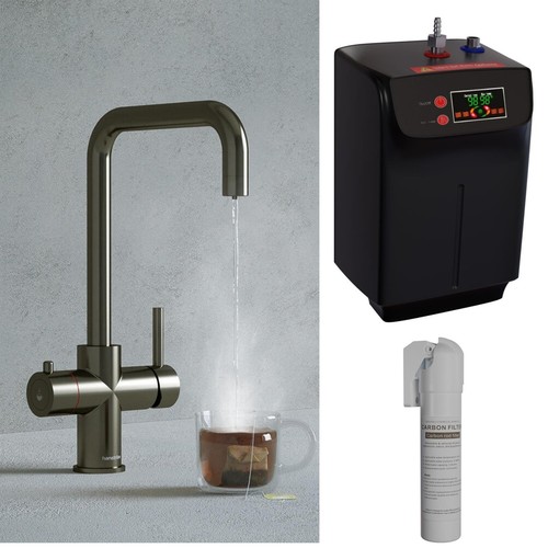 Gunmetal 3-in-1 Instant Boiling Hot Water Tap With Tank & Filter | eBay UK