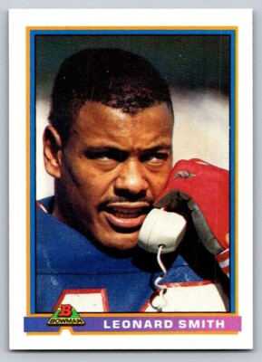 1991 Bowman #46 Leonard Smith Buffalo Bills | eBay