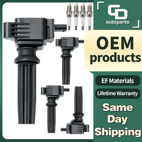 UF670 4 Ignition Coil +4 Spark Plug for 2.0L Ford Focus Edge Explorer ...
