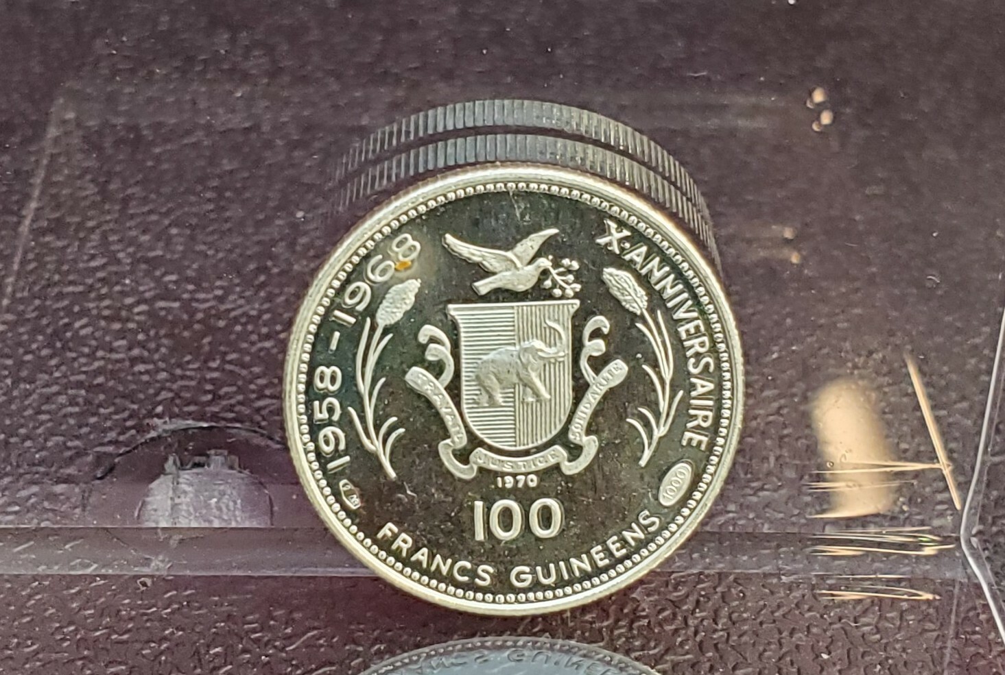 1970 Rep Of Guinea 100 Francs Guineens Martin Luther King GEM Silver ...