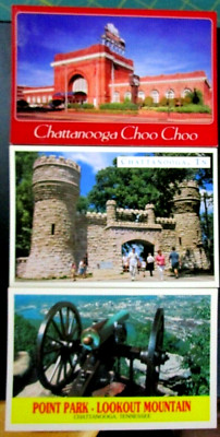 Point Park Cannon Lookout Mt Chattanooga TN Choo Choo - 3 Unused ...