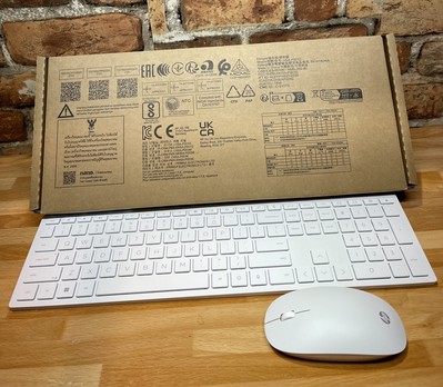HP 710 Withe Wireless KB MS Combo US Withe | eBay