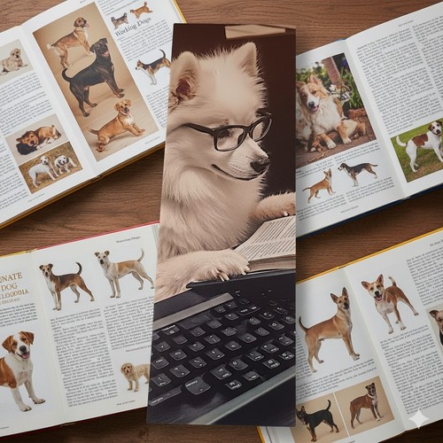 Dog Inspired Bookmark, Double Sided Bookmark. Great For Gifting. | eBay
