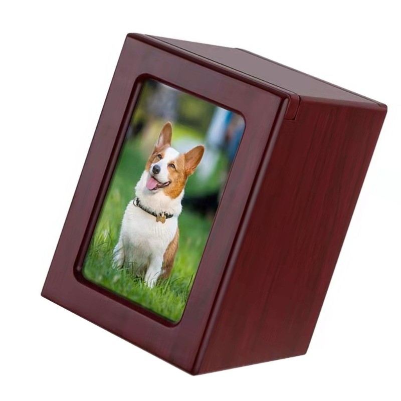 Pet Memorial Urns for Dog Cat Ashes Funeral Cremation Urns with Photo ...