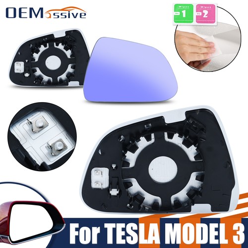 For Tesla Model 3 2017-2024 Heated 1PCS Right Side Wing Mirror Large ...