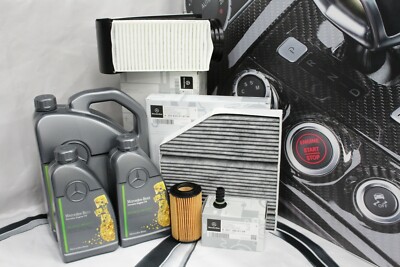 Mercedes-Benz W205 C-Class C220 C250d Oil Pollen Air Filters Engine Oil ...
