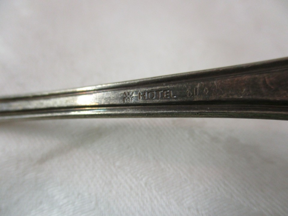Vintage Germany WMF 60 Hotel silver plate 5 O'Clock spoon monogram ...