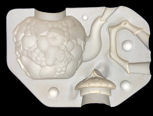 Duncan DM-291A Ceramic Slip Mold Fruit Tea Pot with Lid and Handles 9. ...