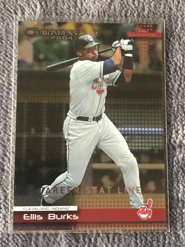 2004 Donruss Stat Line Career Indians Baseball Card #110 Ellis Burks ...