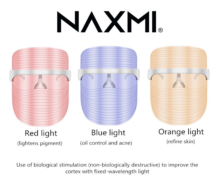 Face Mask Phototherapy Skin Care Beauty Device Home Use (3 Colors Nano ...