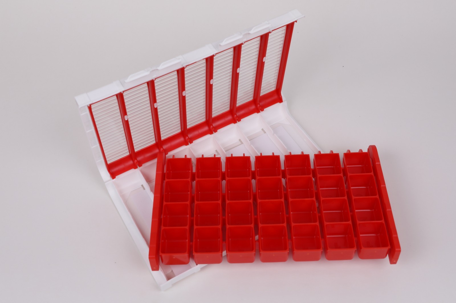 Pivotell Weekly Pill Medication Organiser - with easy open roller ...