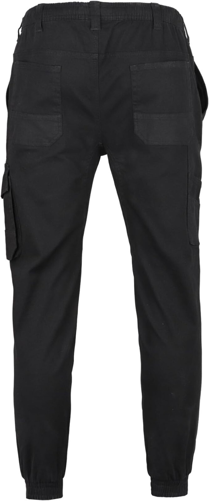 Mens Work Cargo Jogging Bottoms Elasticated Waist Tracksuit Sweatpant ...