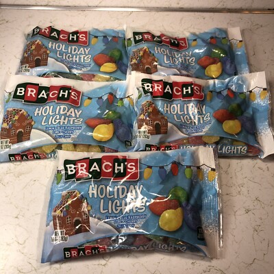 5 Brach's Holiday Lights Lemon Blue Raspberry Lime Cherry Jelly Candy ...