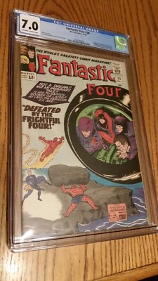 FANTASTIC FOUR #38 CGC 7.0 Marvel 1965 2nd Medusa Appearance, Frightful ...
