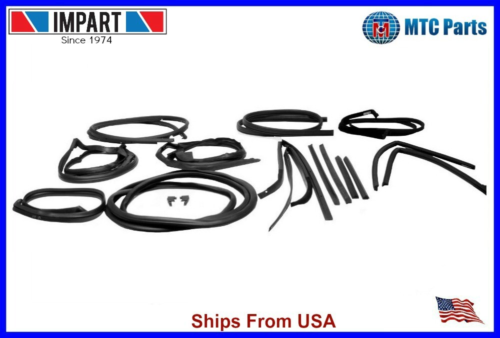 Mercedes Complete Body Seal Kit Door,Top,Trunk,Pillars 380SL 450SL ...