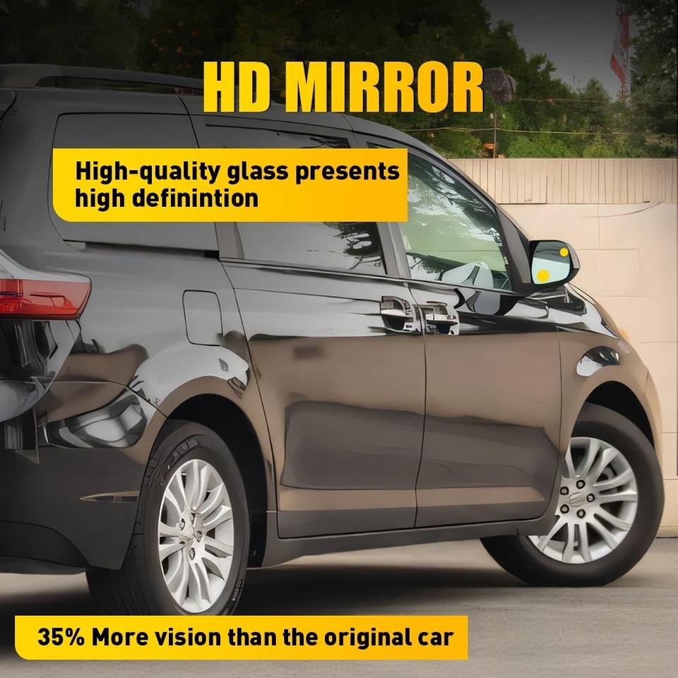Heated Right Rearview Mirror Glass For Toyota Sienna 11-19 Backing ...